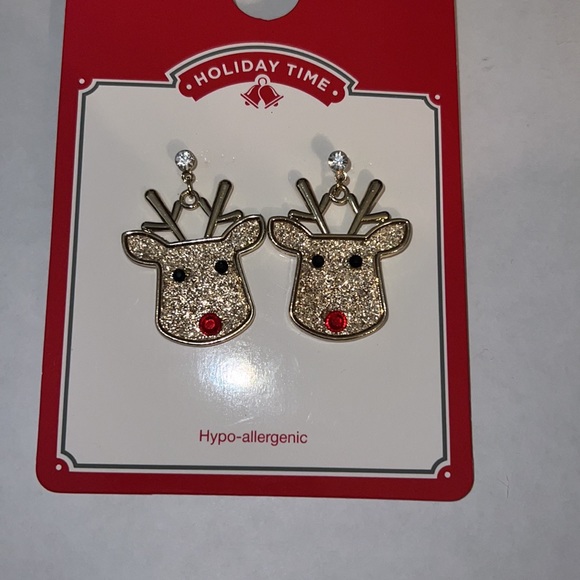 Holiday Time | Jewelry | Rudolph The Red Nose Reindeer Earrings | Poshmark